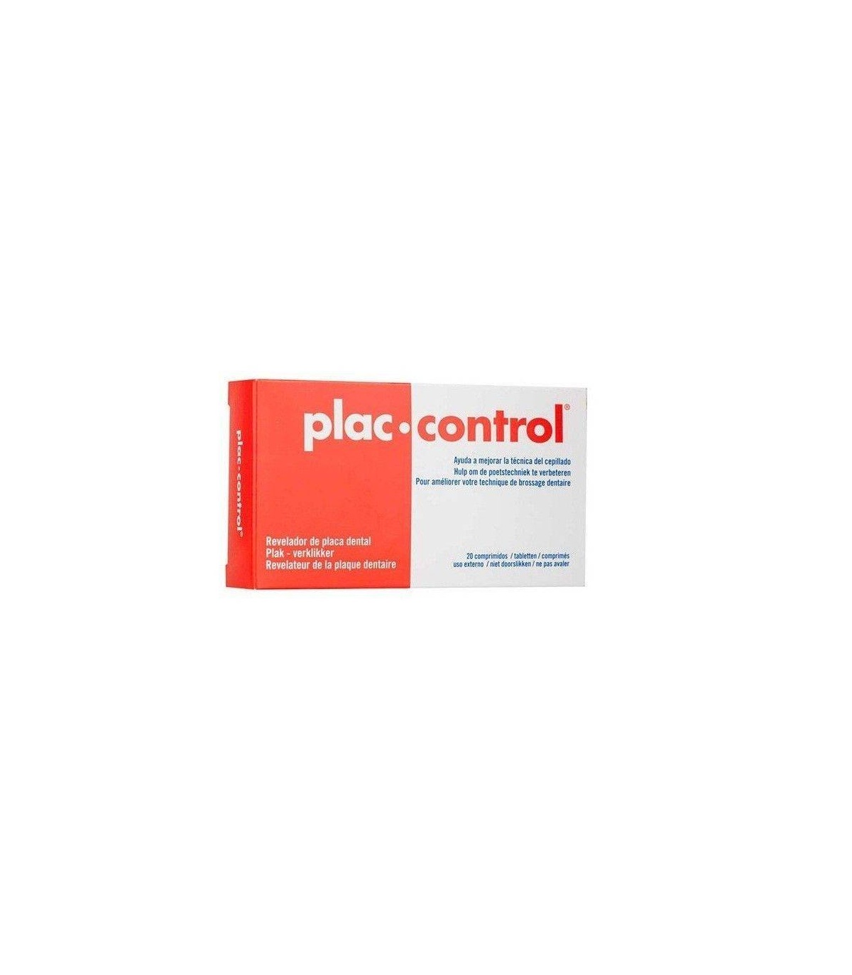Plac control revelador placa dental 20 comprimidos