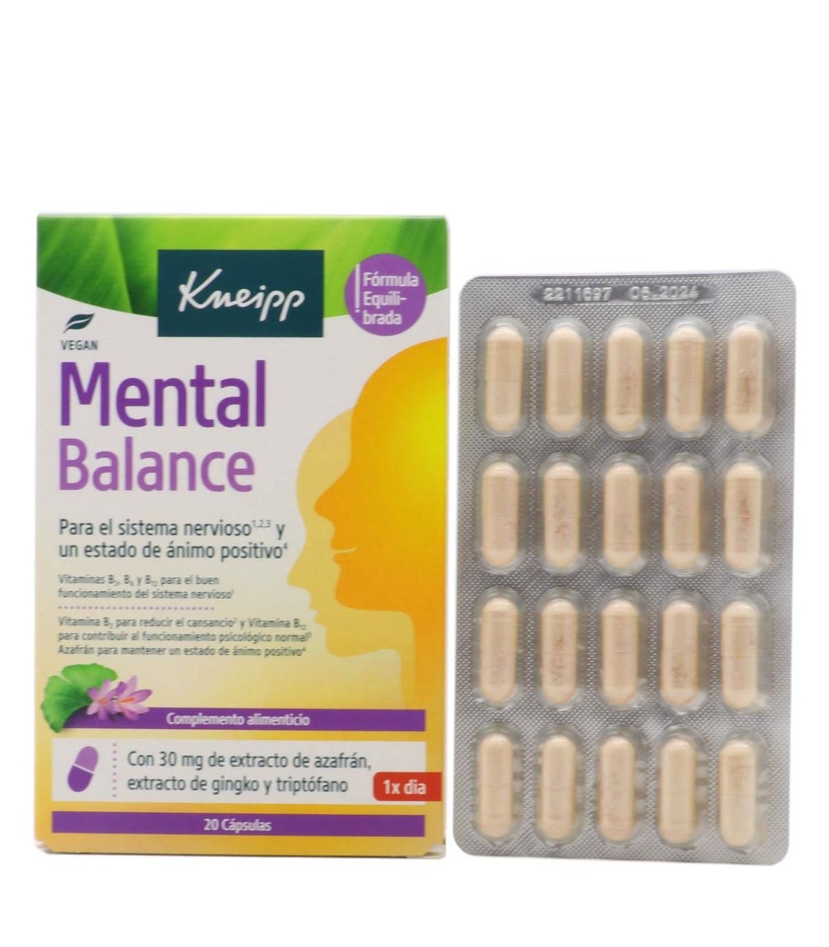 KNEIPP MENTAL BALANCE 20 CAPSULAS