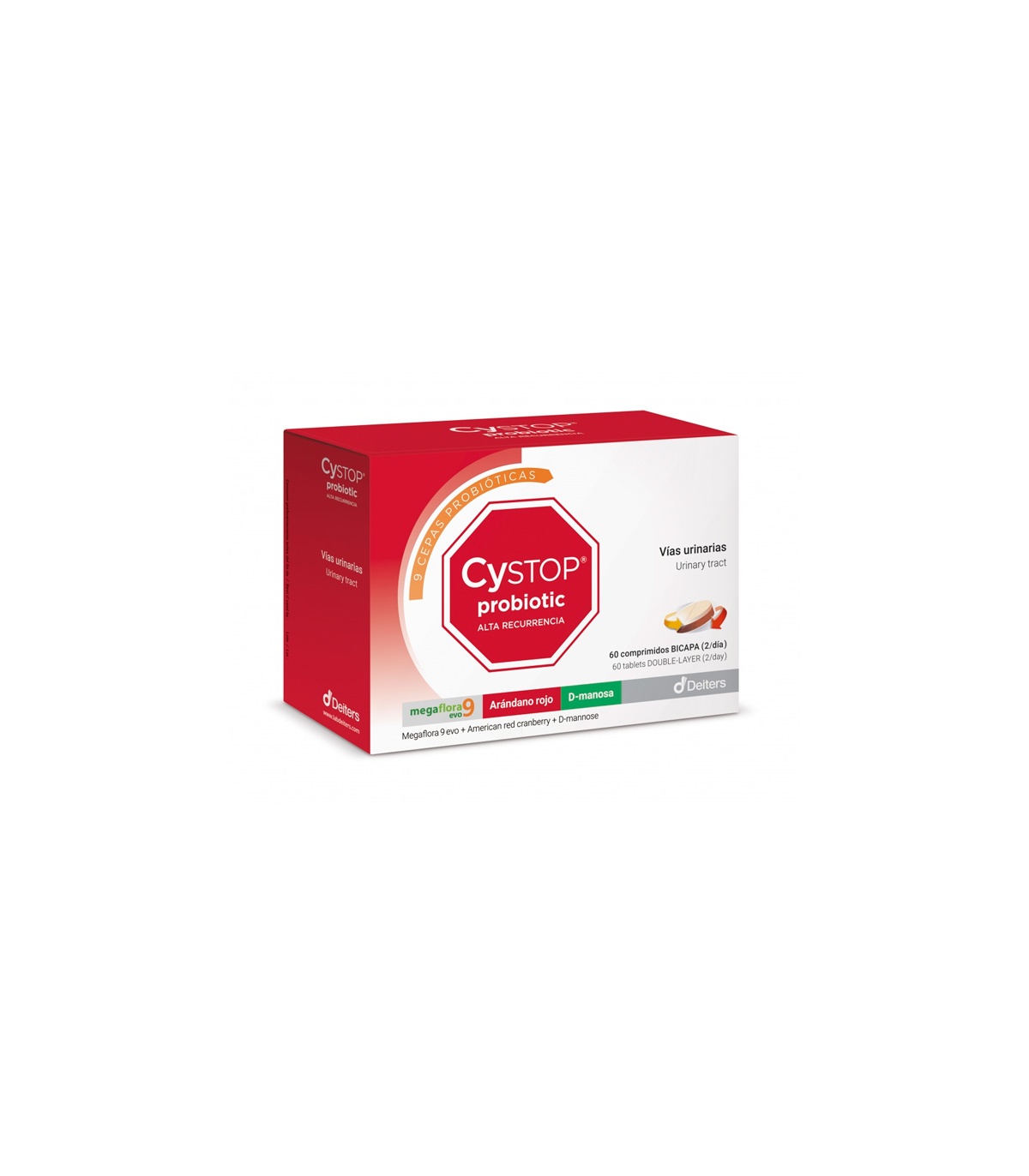 CYSTOP PROBIOTIC ALTA RECURRENCIA 60 COMPRIMIDOS